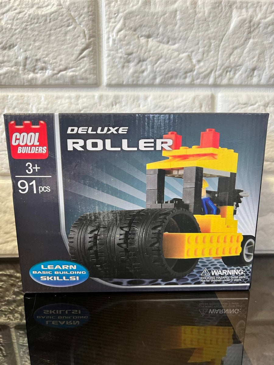 New Cool Builders Deluxe Roller Construction Vehicle Learn Basic Build ...