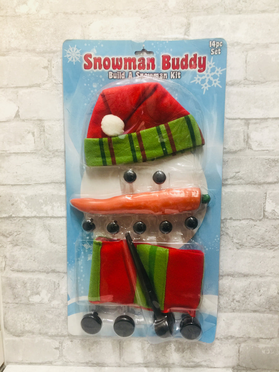 Brand new in package! Snowman Buddy Build a Snowman Kit, 14 Pc! Includ ...