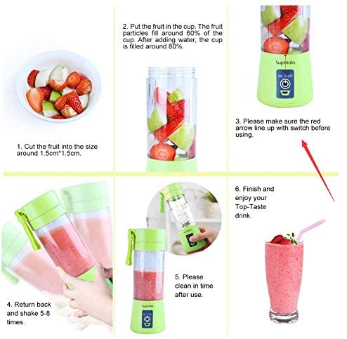 New in box! Supkitdin Portable Blender, Personal Mixer Fruit Rechargea ...