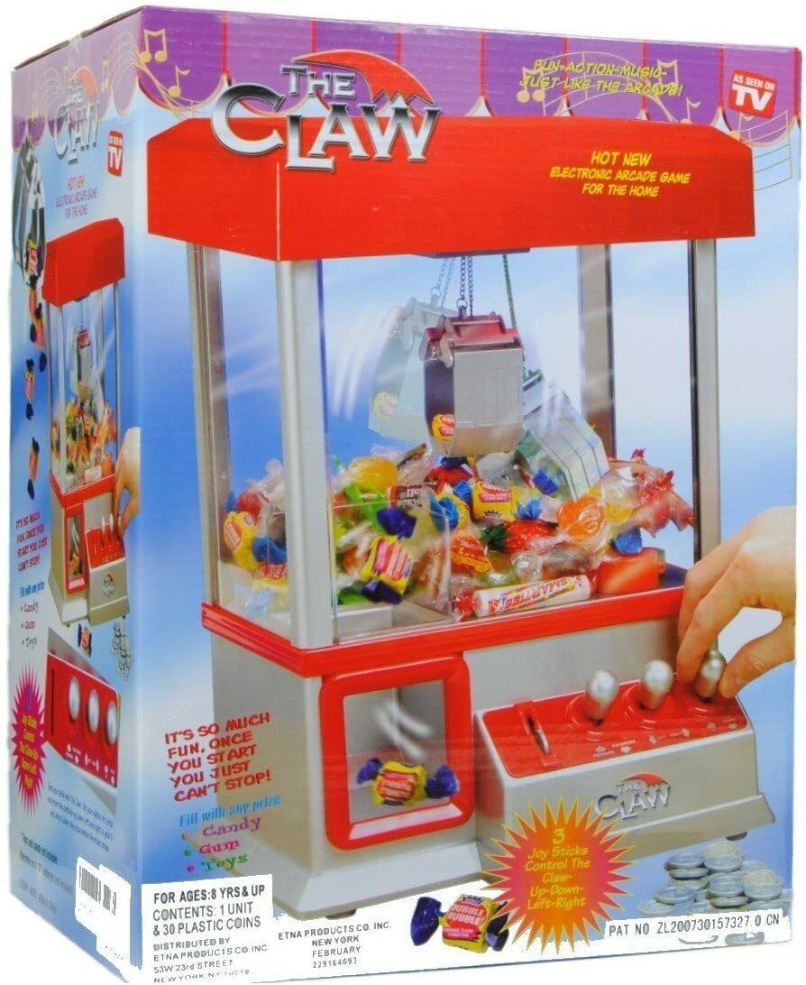 New in box! The Claw Toy Grabber Machine With LED Lights - Red! The Mi ...