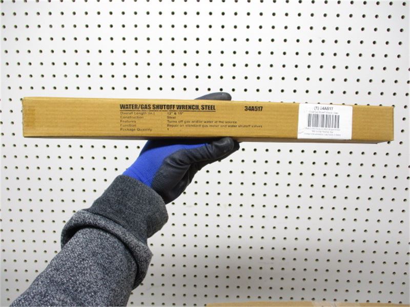 New Grainger WATER/GAS SHUTOFF WRENCH, Alloy Steel! Function: Repair O ...