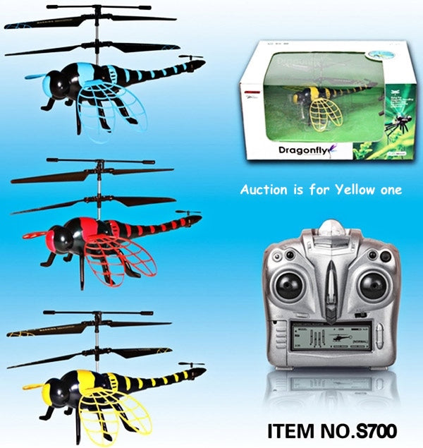 New S700 4.5-Channel Dragonfly-shaped IR Remote Control Helicopter Sim ...